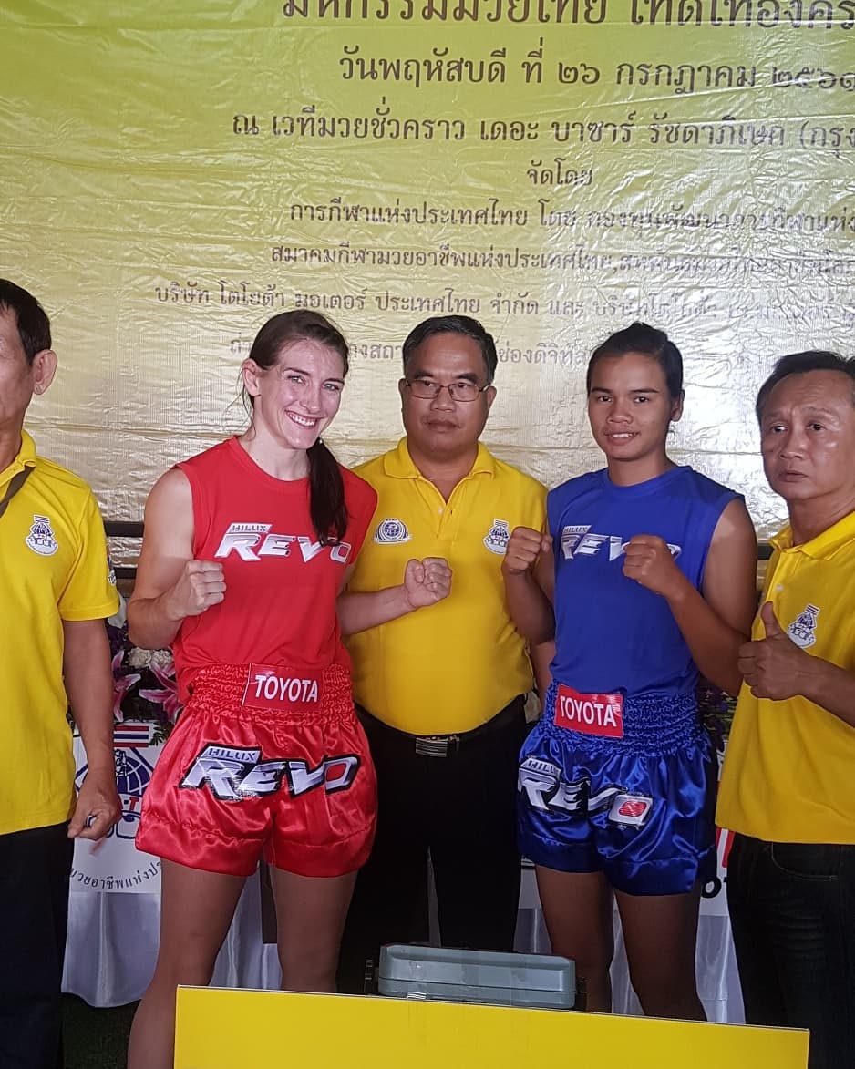 Whitney Tobin/ Plyfah in Bangkok - Santai Muay Thai Gym Chiang Mai